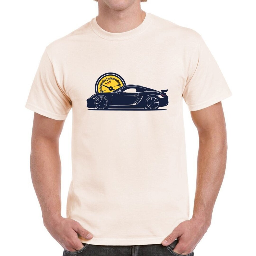 Boxster Inspired Turbo Boost Gauge Design Unisex Cotton T-shirt ...