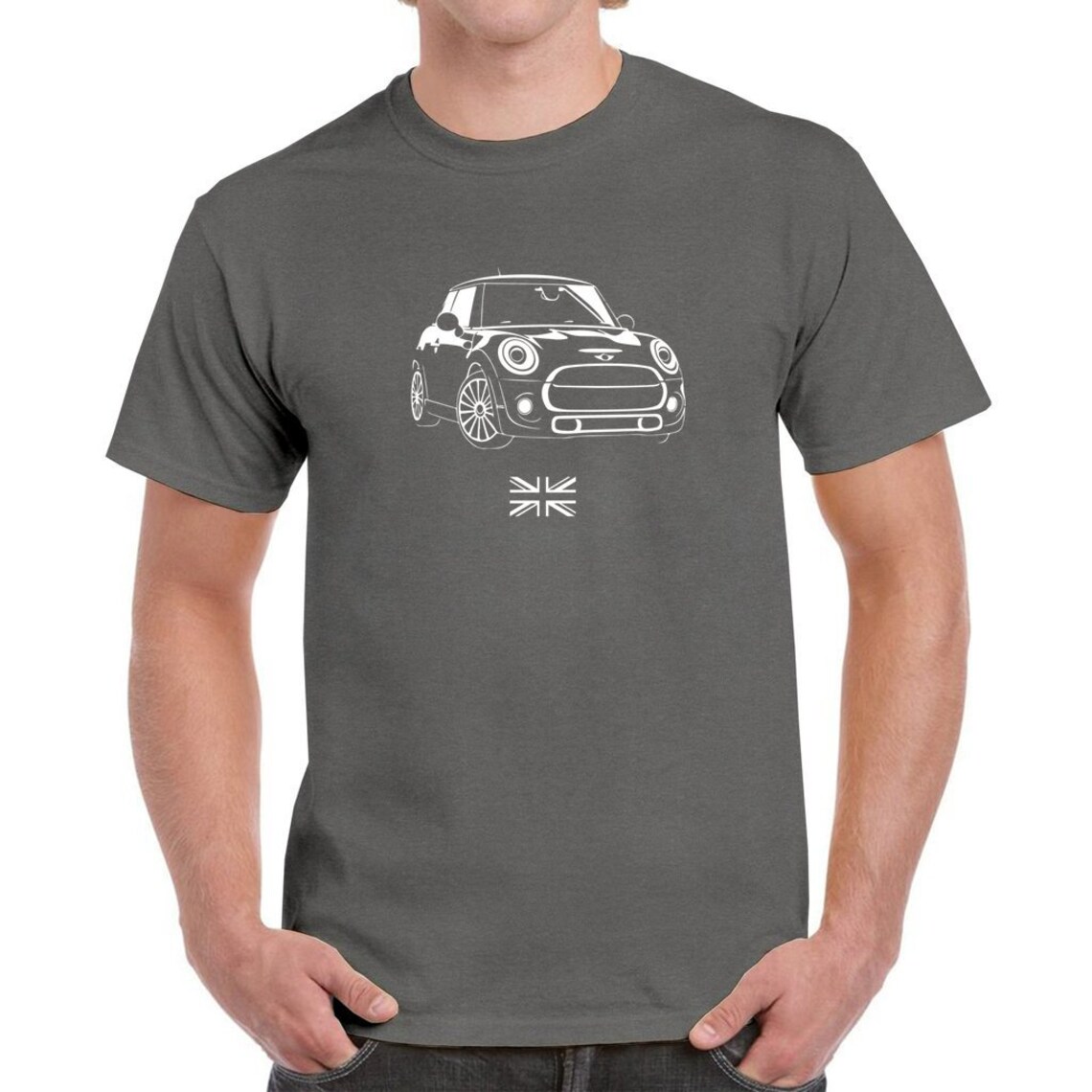 Mini Cooper Inspired T Shirt Minimalist Design British Flag Tee Mini ...