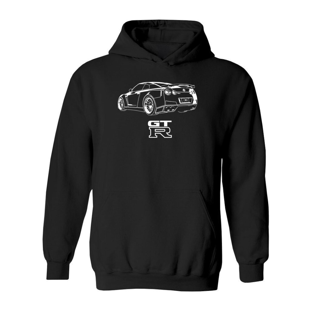 Hoodie Pullover Sweater GTR R35 Minimalist Design Hooded - Etsy