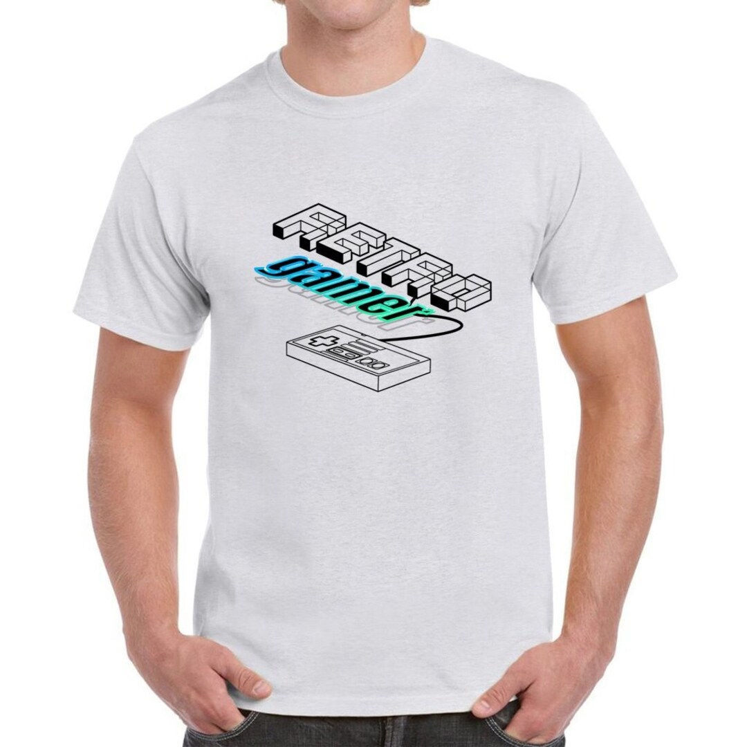 Retro Colorful Gamer Shirt, Video Game Shirt, Gift for Gamer, Funny ...