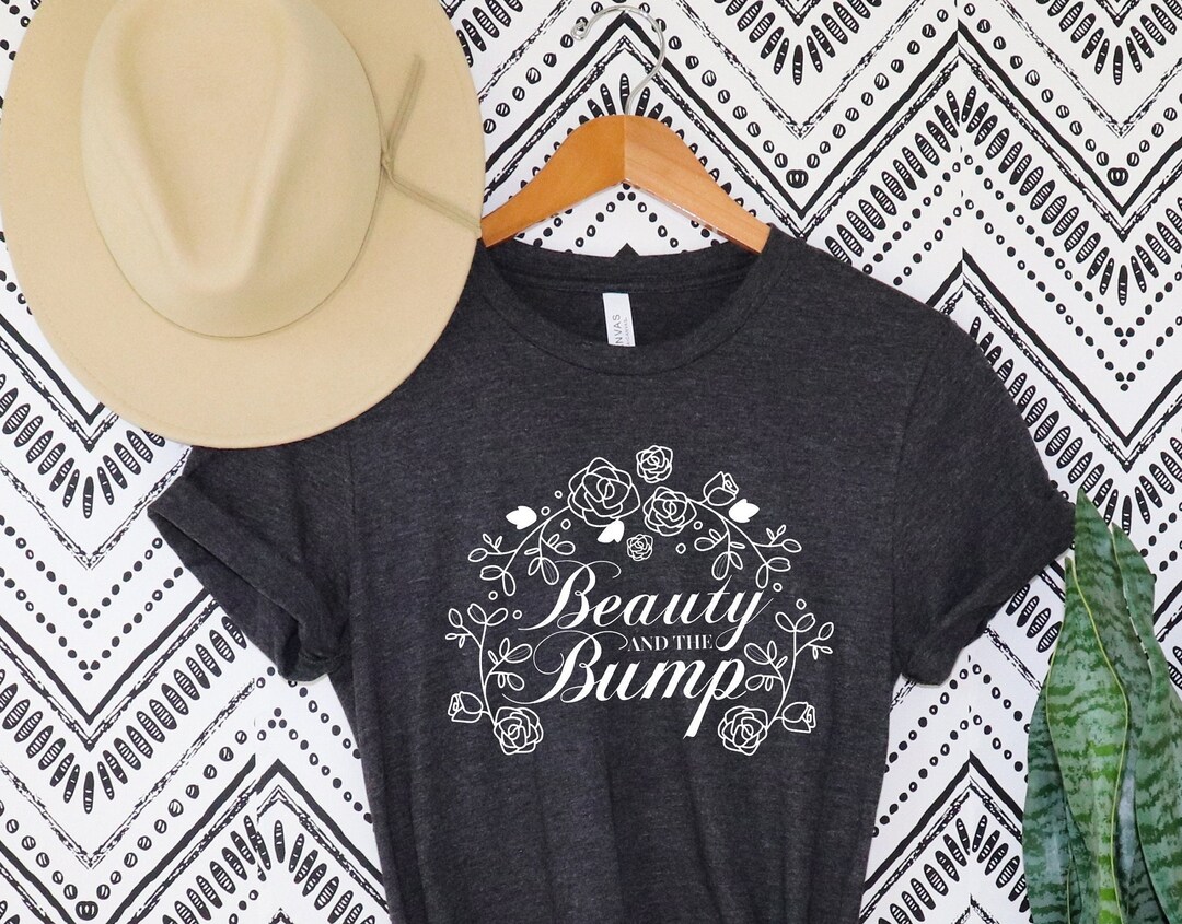 Beauty and the Bump Shirt, Funny Pregnancy Shirt, Pregnancy ...