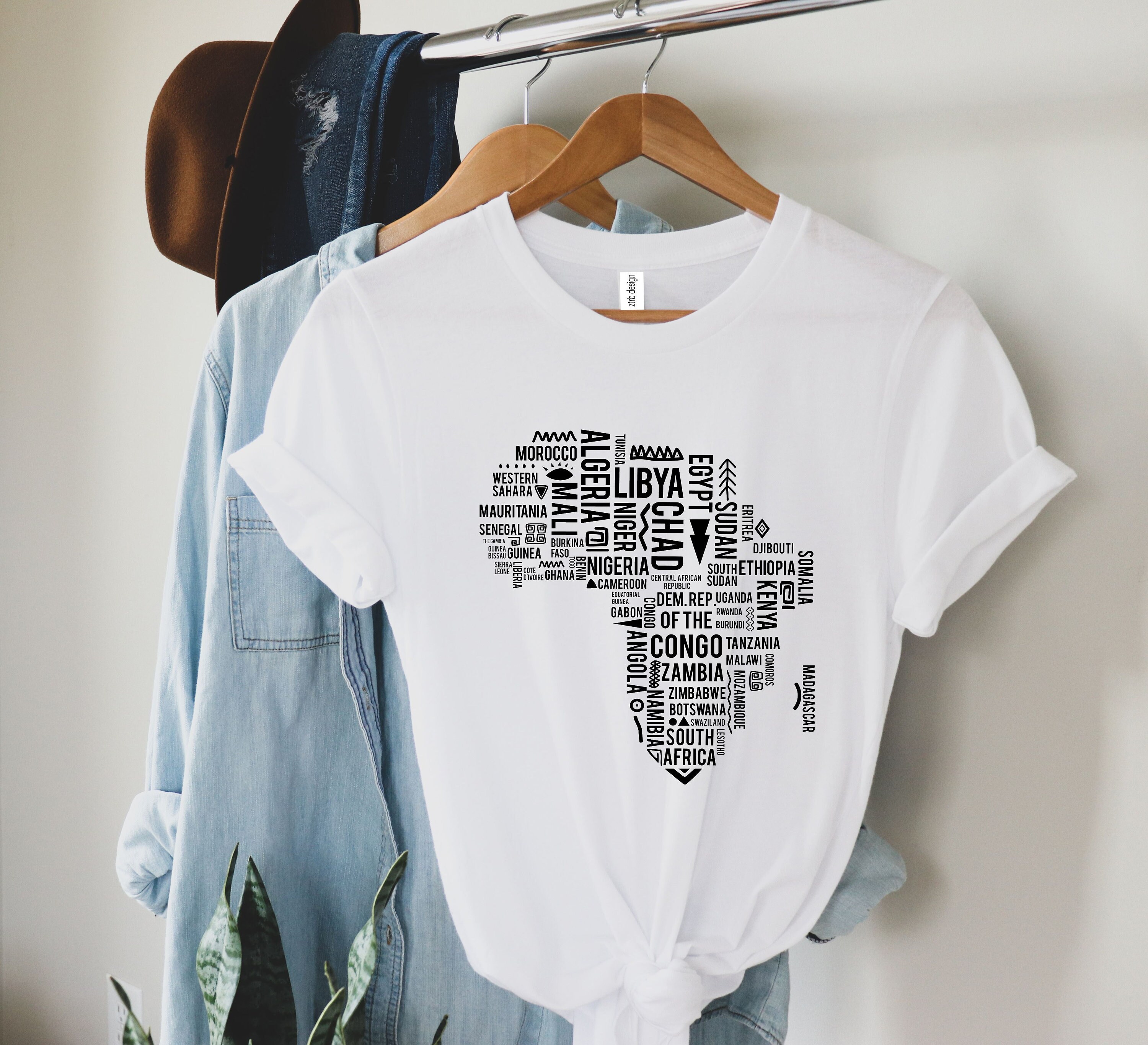 Africa Map With Countries,love Africa Shirt, Africa Shirts,africa Map ...
