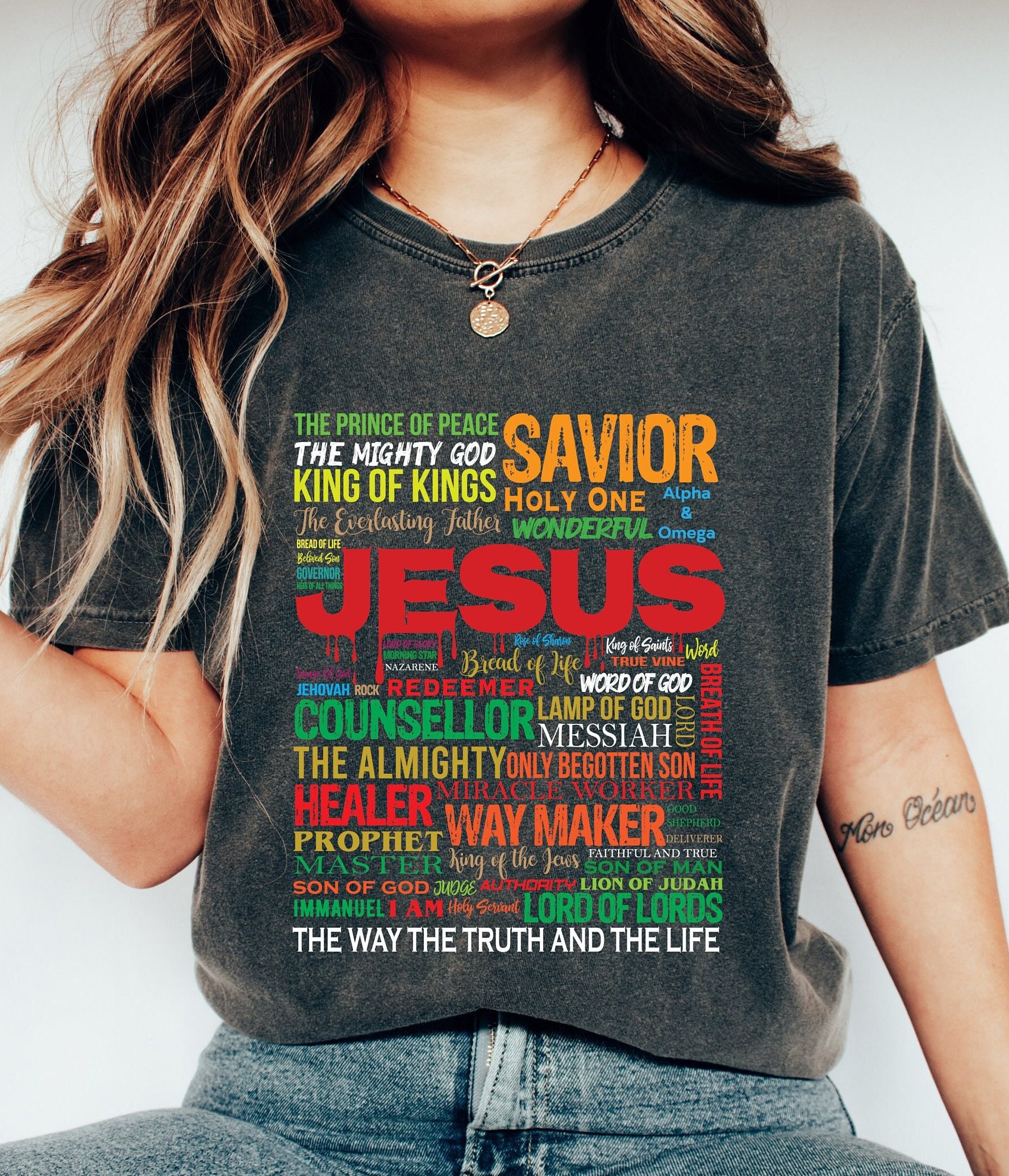 Names of Jesus Shirt,jesus Name Shirt, That is Who You Tee,motivational ...