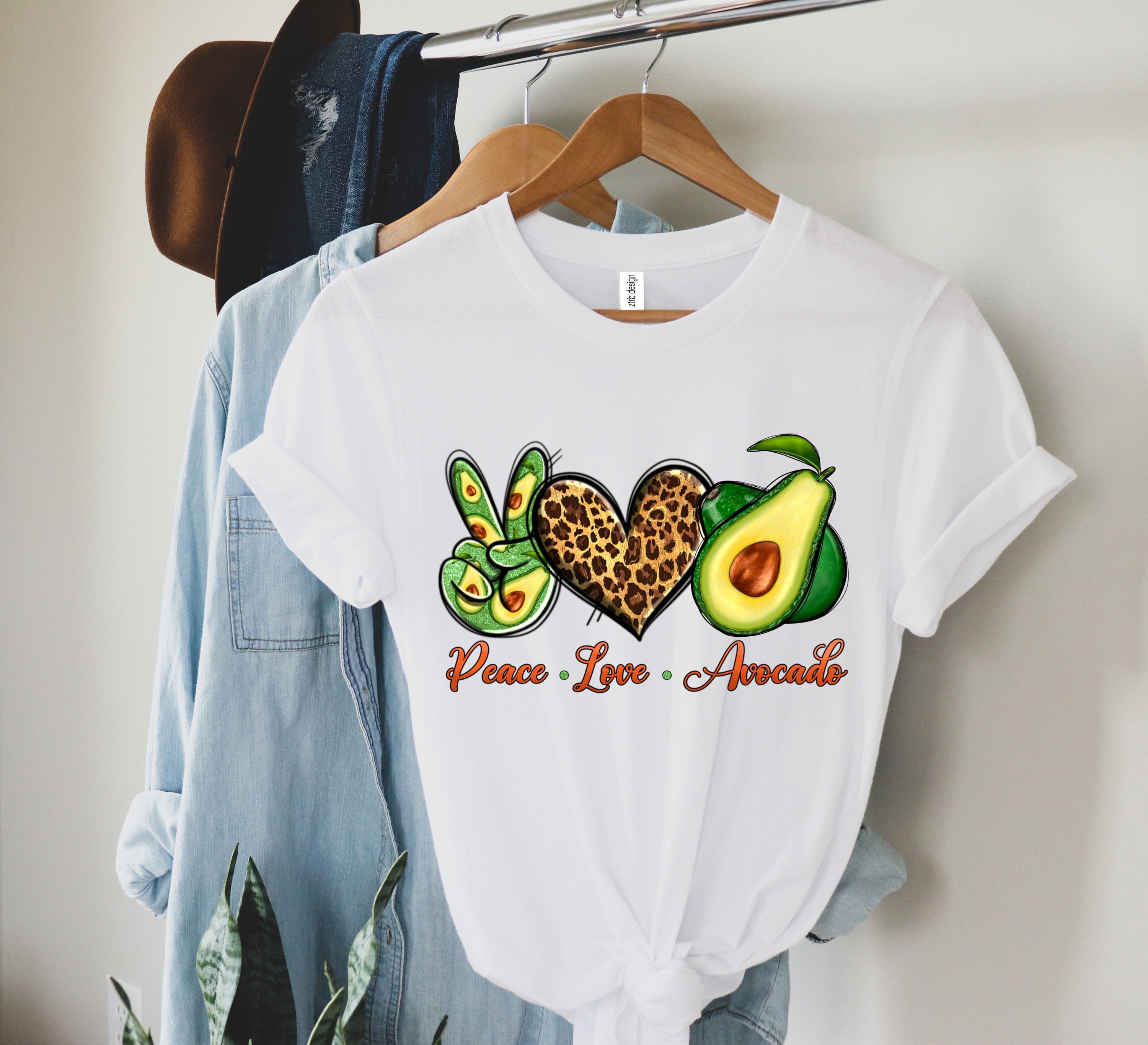 Peace Love Avocados Shirt,avocado T-shirt, Avocado Shirt,cute Avocado ...