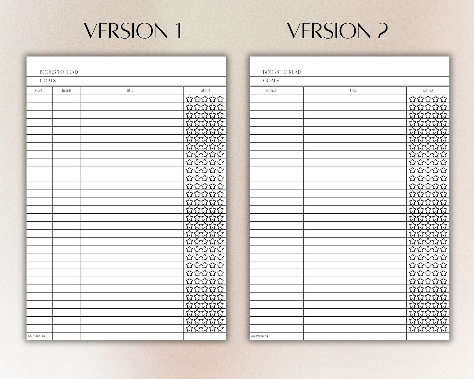 Reading Log, Books to Read List, Printable and Fillable PDF, Books Read ...