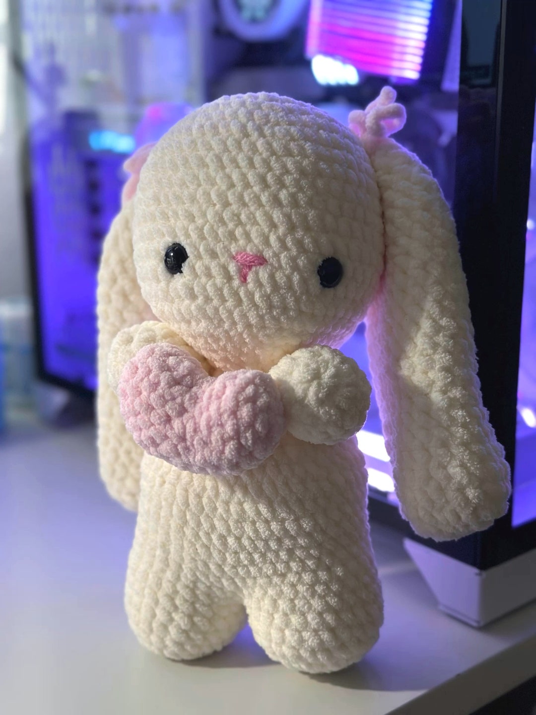 Handmade Crochet Cute Bunny Plushie | Amigurumi Plushie | Crochet ...
