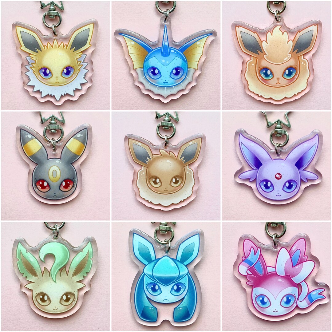 Eeveelution Pocket Monster Keychains - Etsy