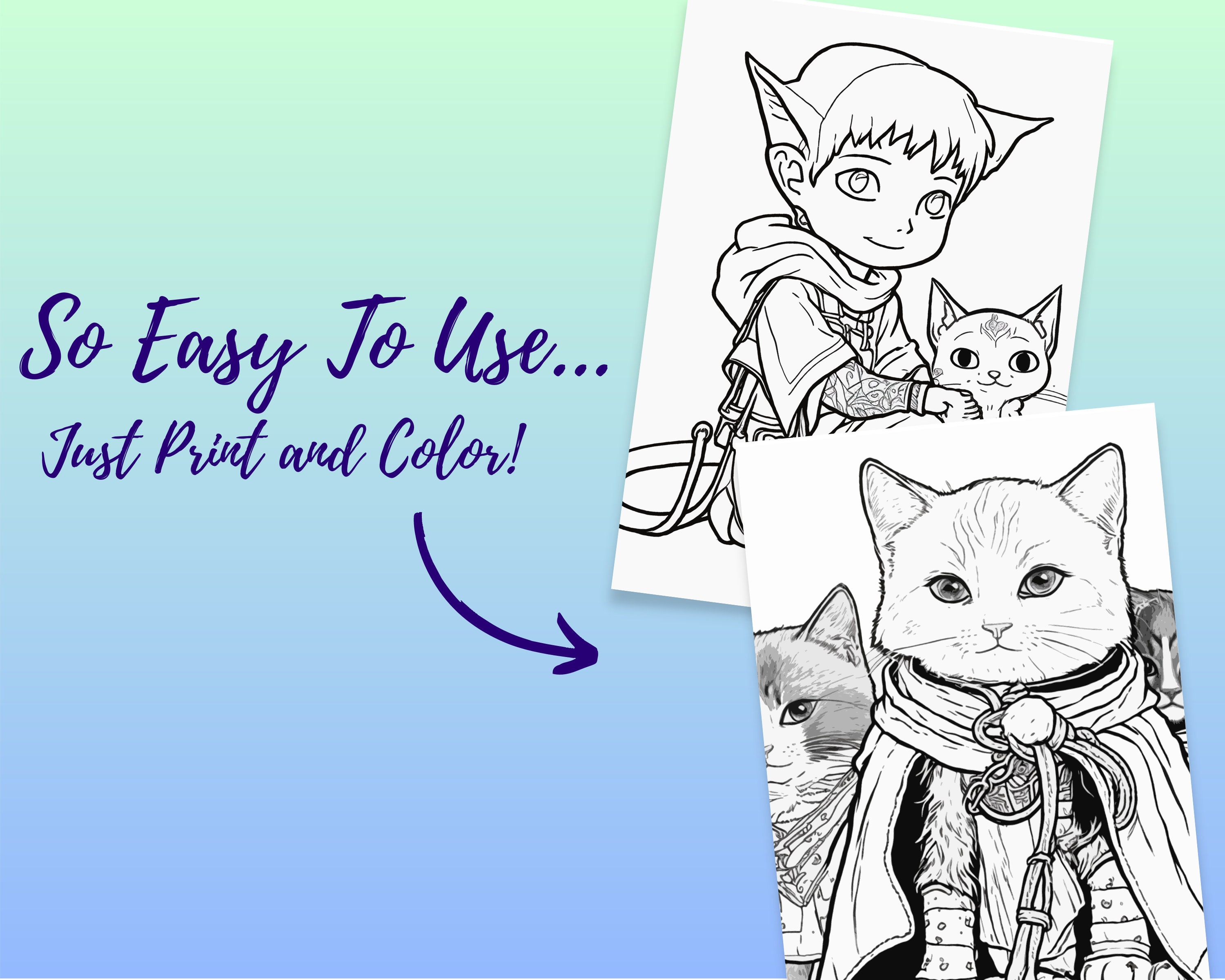 Fantasy Creatures Coloring Pages 25 Legendary Coloring Pages for Adults ...