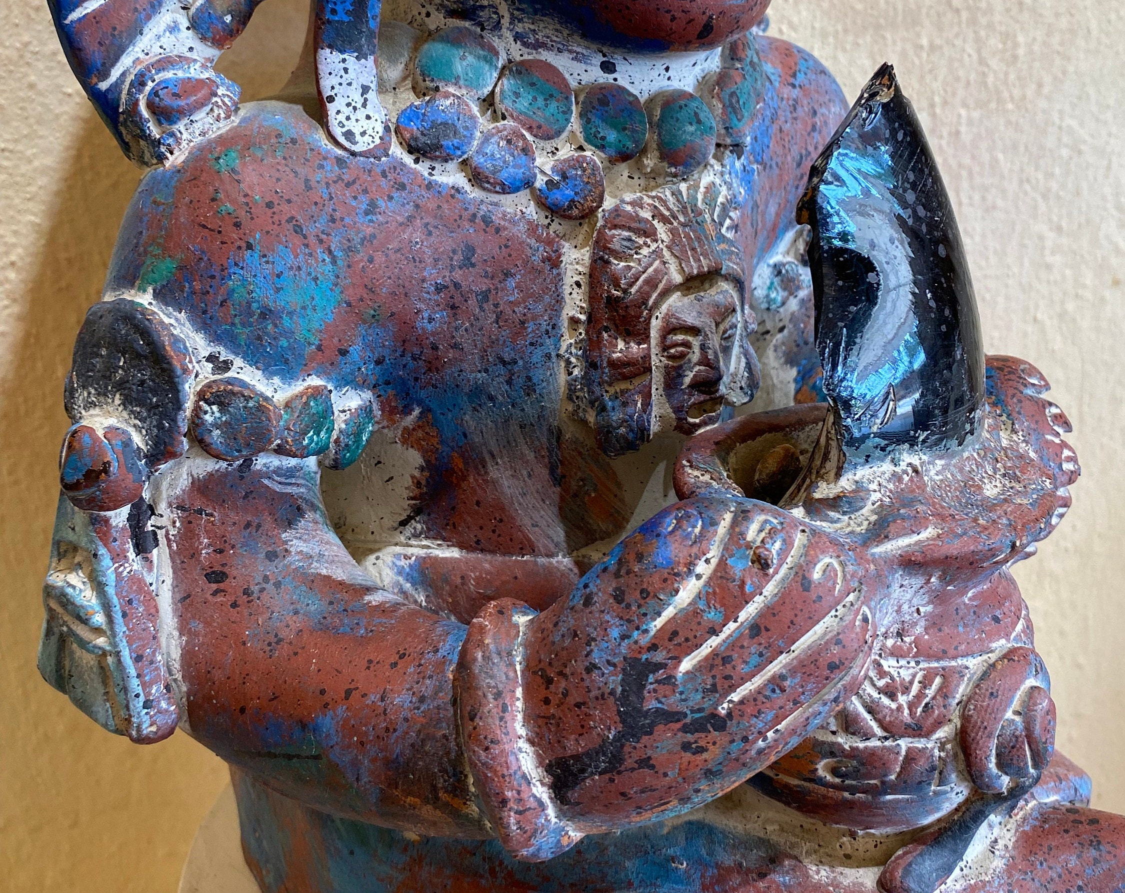 Precolumbian Handcrafted Mexican Sculpture Art Home Decor Sculpture ...
