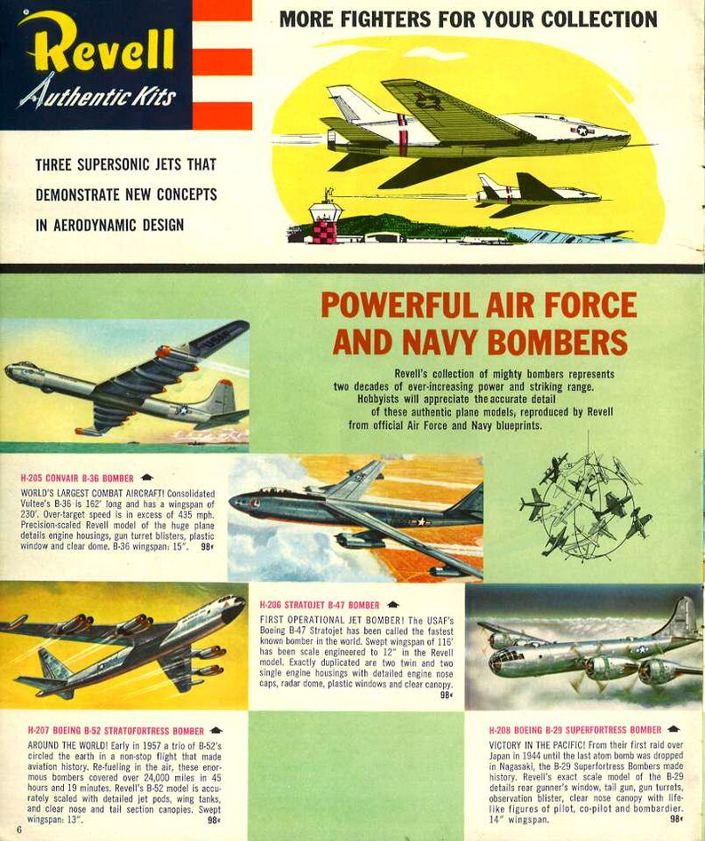 1957 Revell Model Catalog, Original, Pdf File. - Etsy Canada