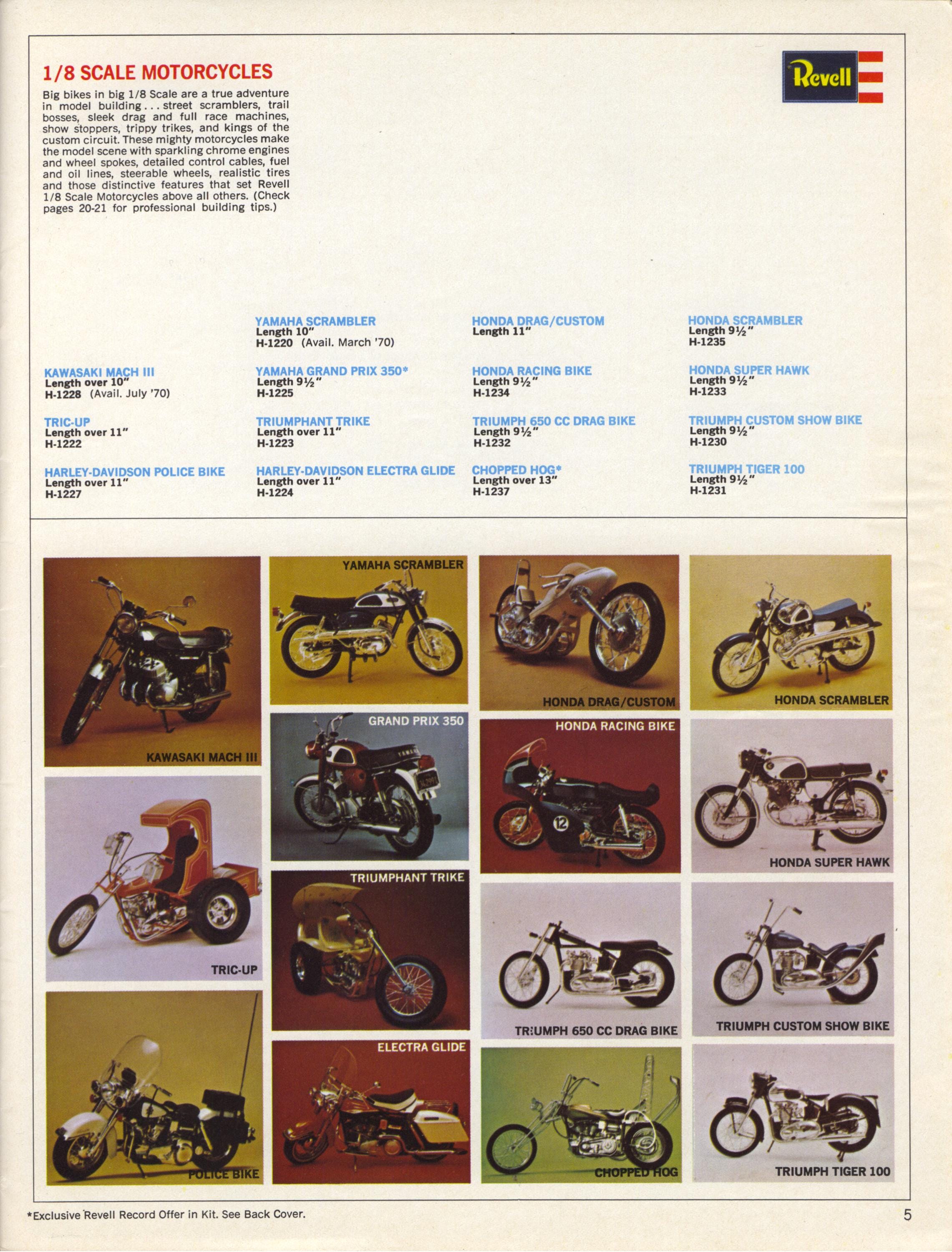 1970-71 Revell Model Kit Catalog. Pdf File 31 Pages - Etsy UK