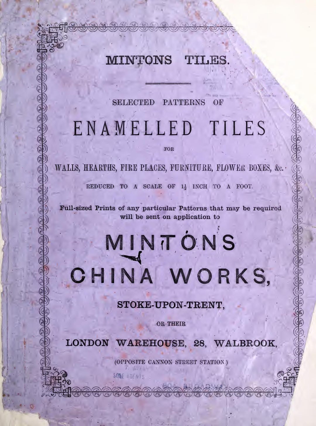 1870 Mintons Tiles. Selected Patterns of Enameled Tiles. Digital ...