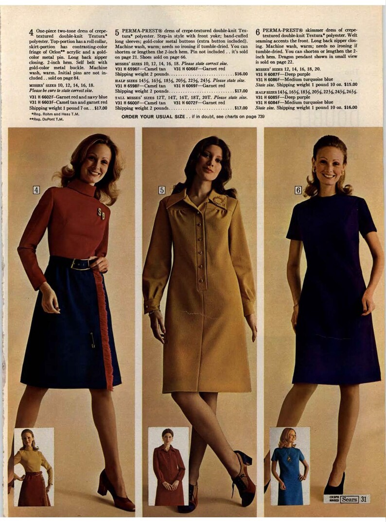 1972 Sears Fall Winter Catalog Pdf File 32 Pages - Etsy