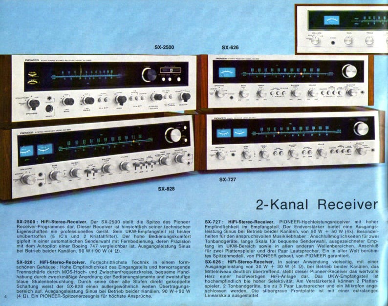 1973-74 Pioneer Hi-fi Stereo Components Catalog. Pdf File 28 Pages - Etsy