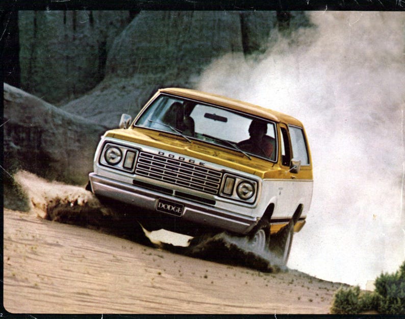 1977 Dodge Ramcharger Brochure. Digital Download, Pdf File. 6 Pages - Etsy