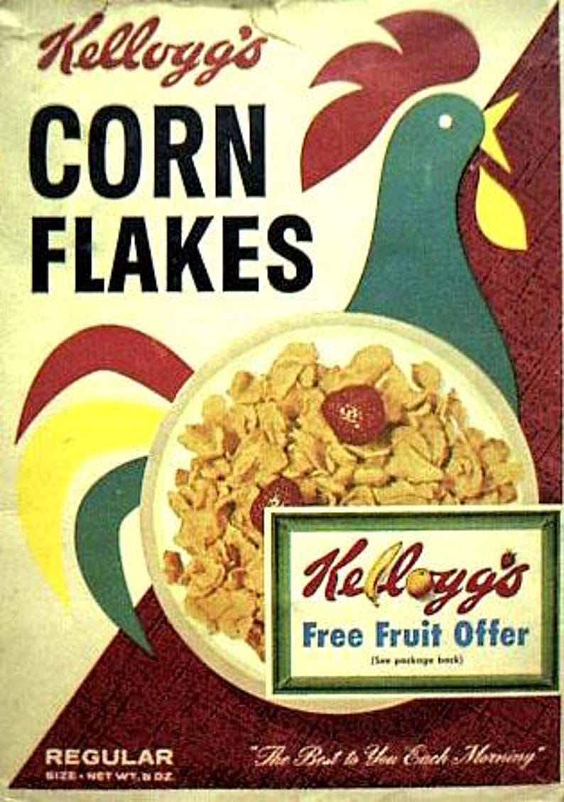 Cereal Boxes Over the Years, Front and Rear. Original. Pdf File 276 ...