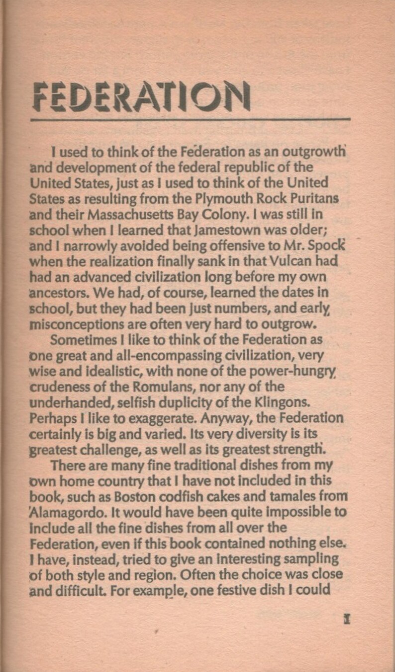 1978 Star Trek Cooking Manual. Pdf File 226 Pages - Etsy