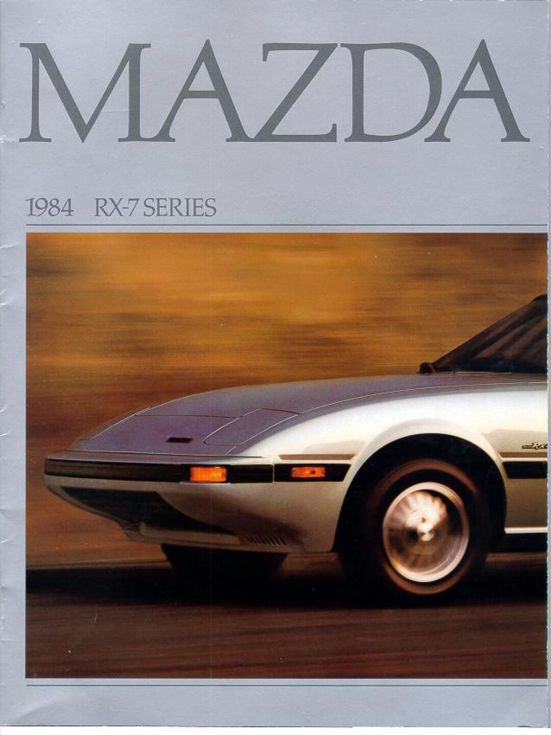 1984 Mazda RX7 Brochure. Digital Download, Pdf File 21 Pages - Etsy