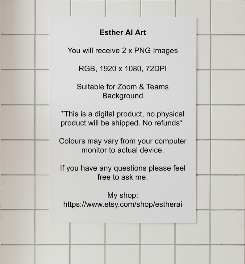 Zoom Background Office Wallpaper Boho Design Virtual Background ...