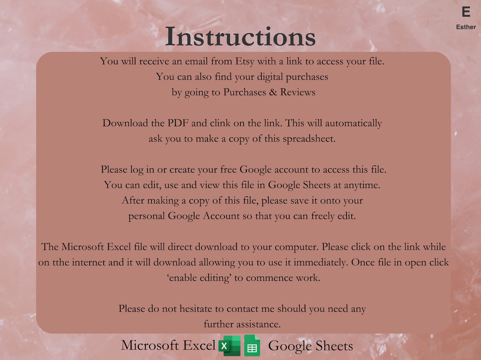 Investment Property Analysis Spreadsheet Peach | Excel & Google Sheets ...