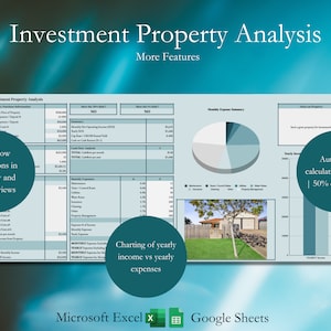 Investment Property Analysis Spreadsheet | Excel & Google Sheets | Real ...