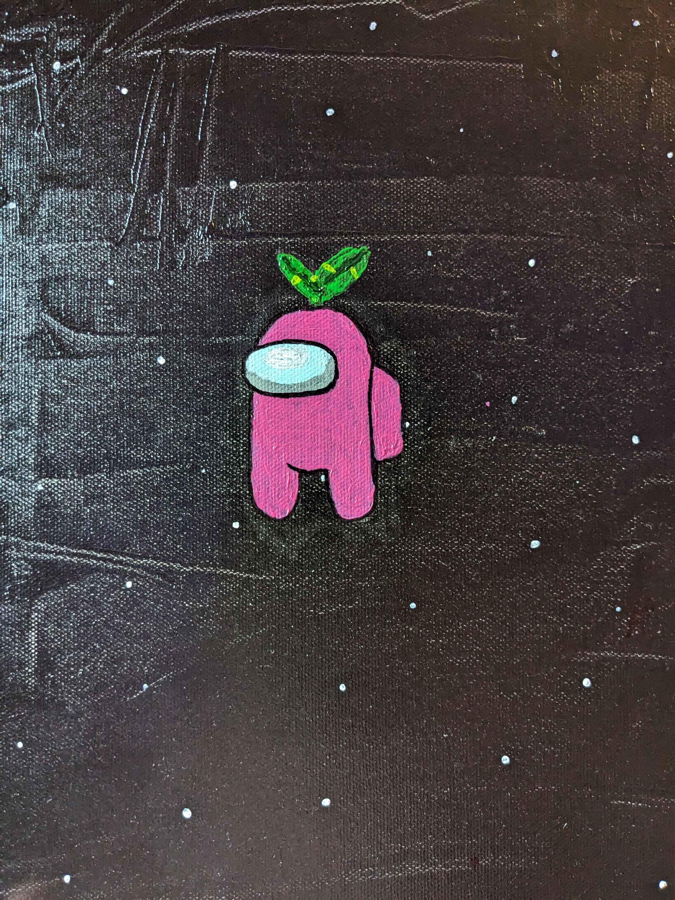 Among Us Hand Painted Painting 3d Art - Etsy