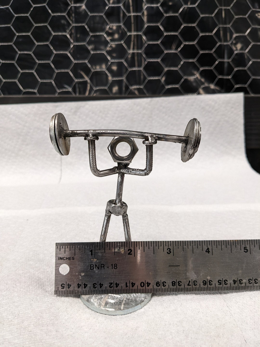 Welder Art Man Lifting Weights - Etsy