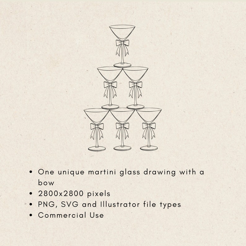Hand Drawn Martini Glass Illustration, Martini Glass Clipart, Martini ...