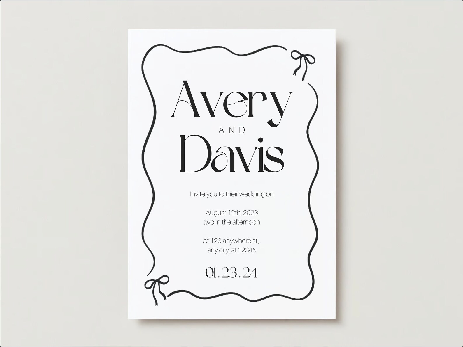 Hand Drawn Invitation Border Clipart, Border SVG, Border PNG, Wavy ...