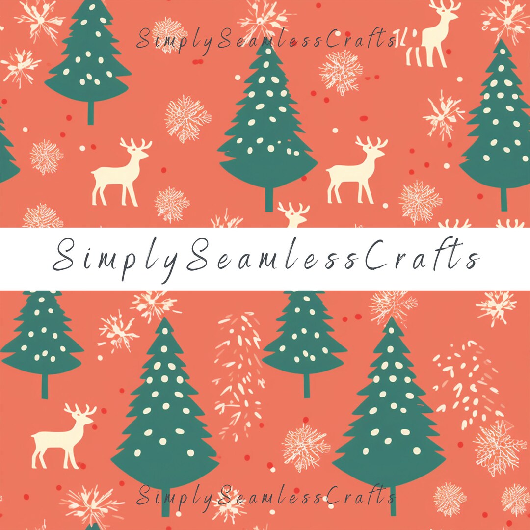 Christmas Tree Seamless Pattern, Cute Christmas Patterns, Holiday ...