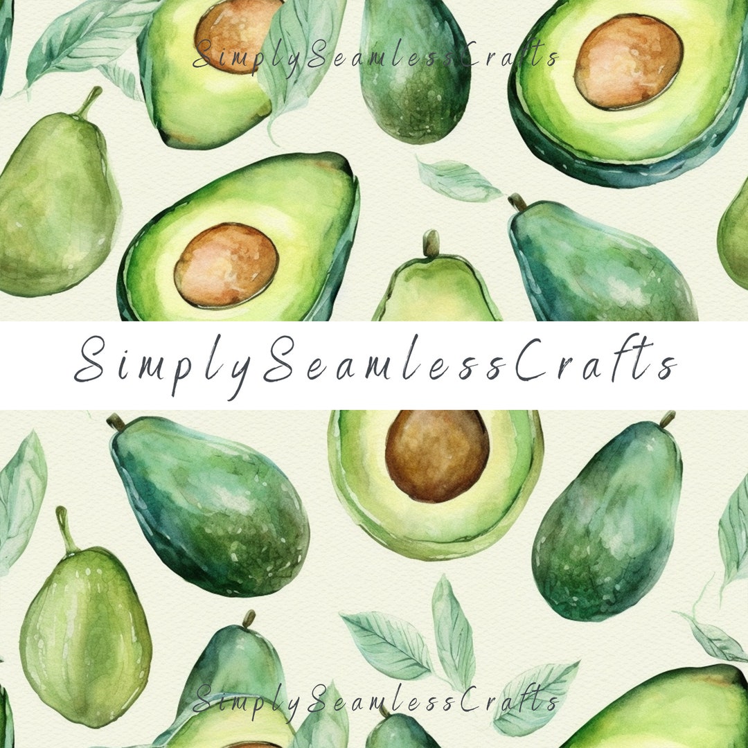 Avocado Seamless Pattern, Watercolor Seamless, Repeat Pattern ...