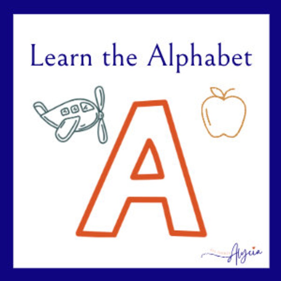 Trace and Colour ABC Learn the Alphabet - Etsy