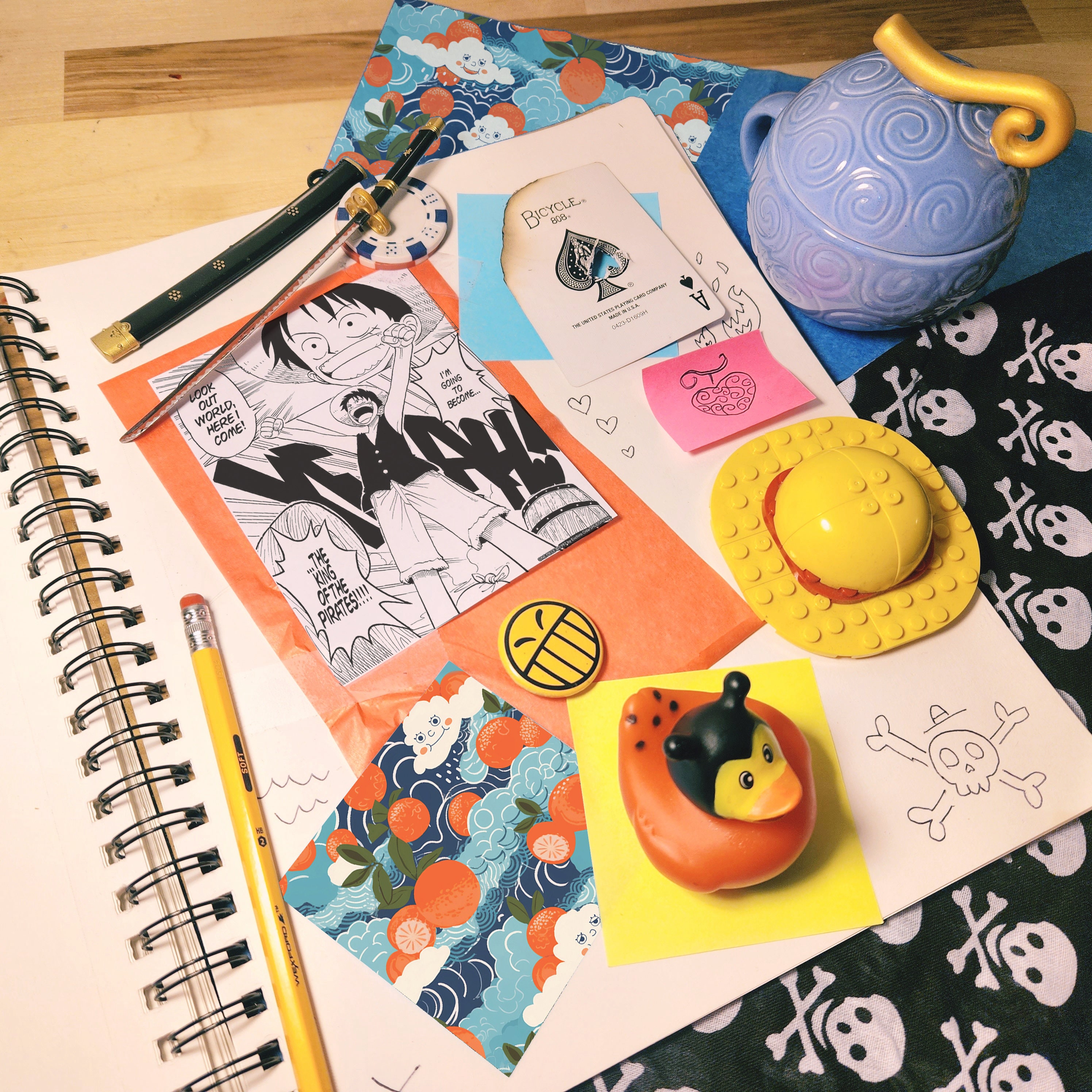 Anime: One Piece Inspired Seamless Tile Design (nami) Print on Demand ...