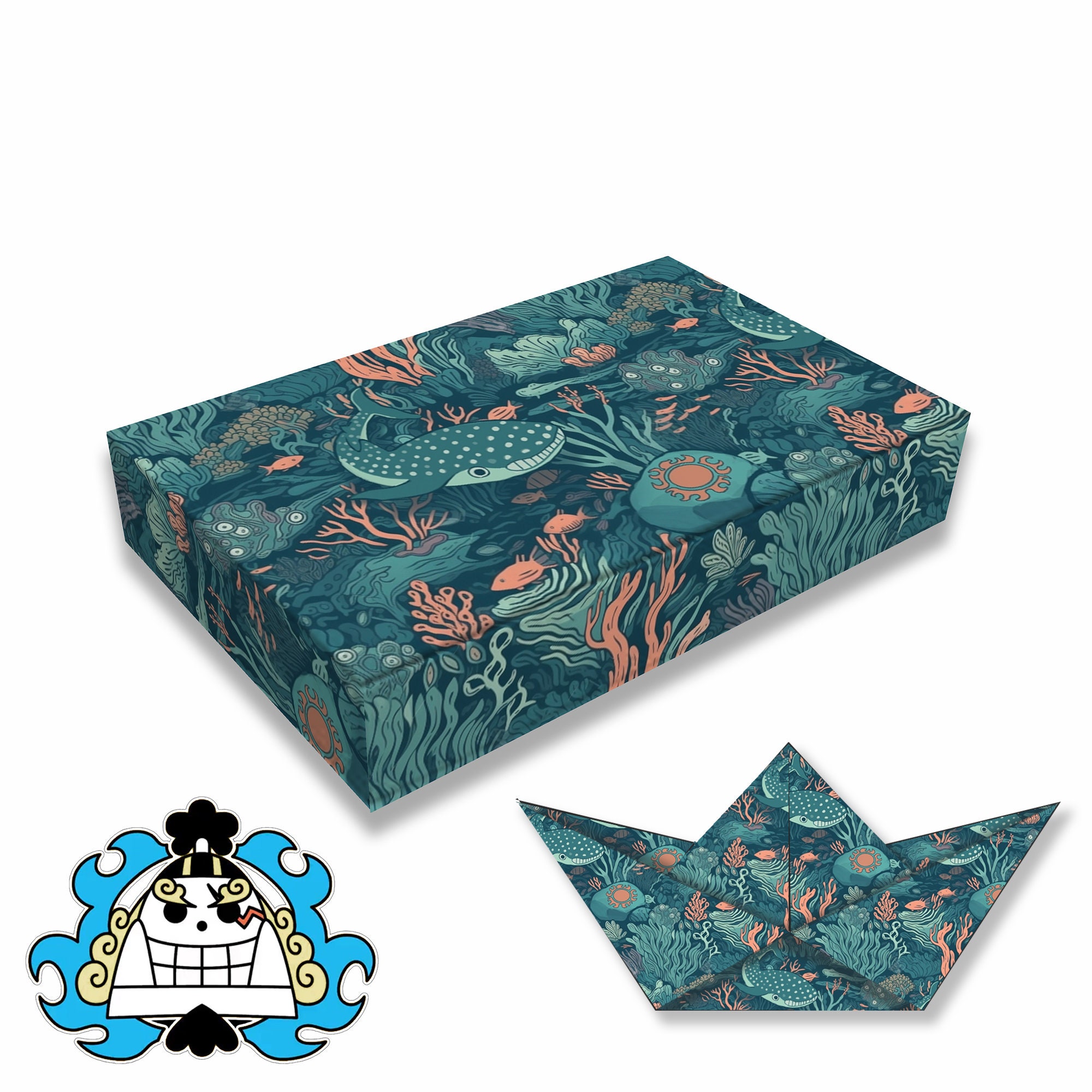 Anime: One Piece Inspired Seamless Tile Design (jinbei) Print on Demand ...