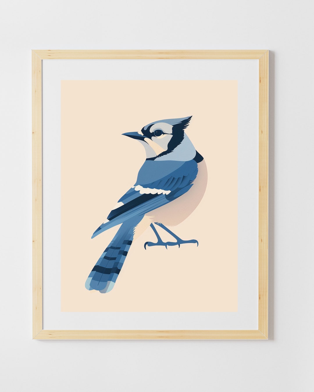 Blue Jay Art Print, Field Guide, Bird Poster, Songbird, Bird Decor ...