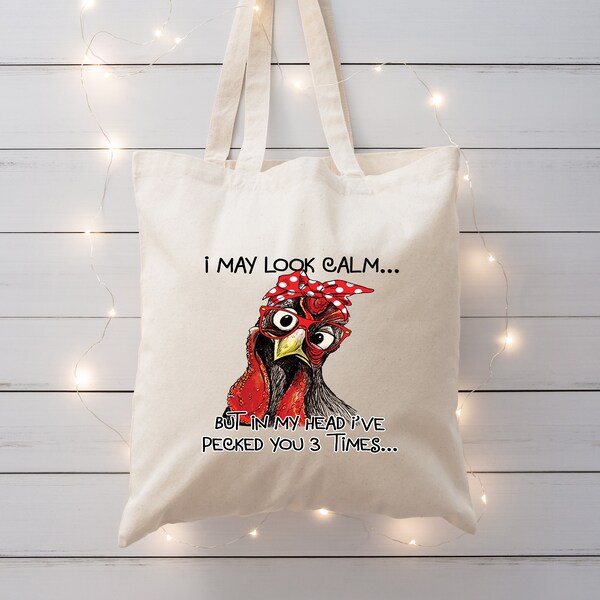 Chicken Tote Bag - Etsy