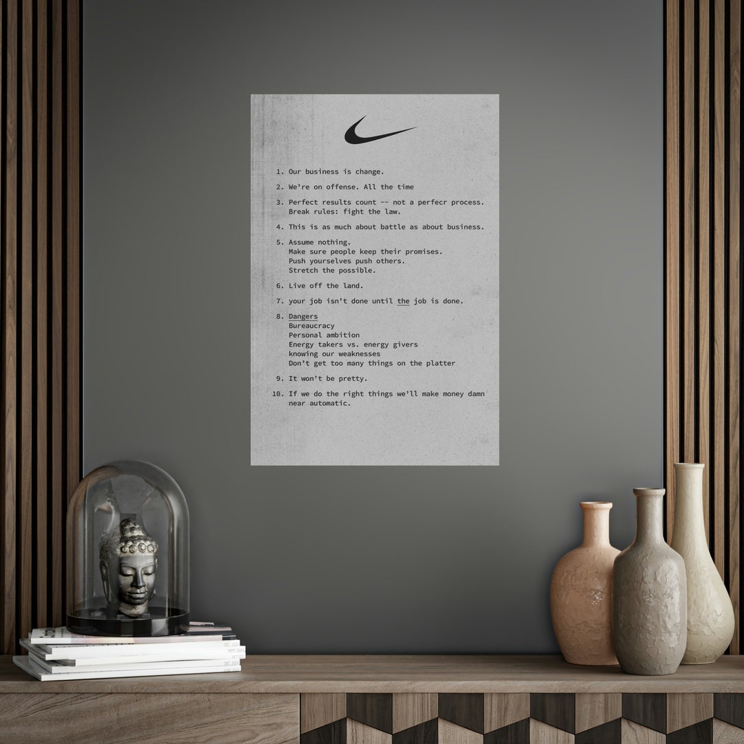 Nike Principles Poster From the Movie Air - Etsy