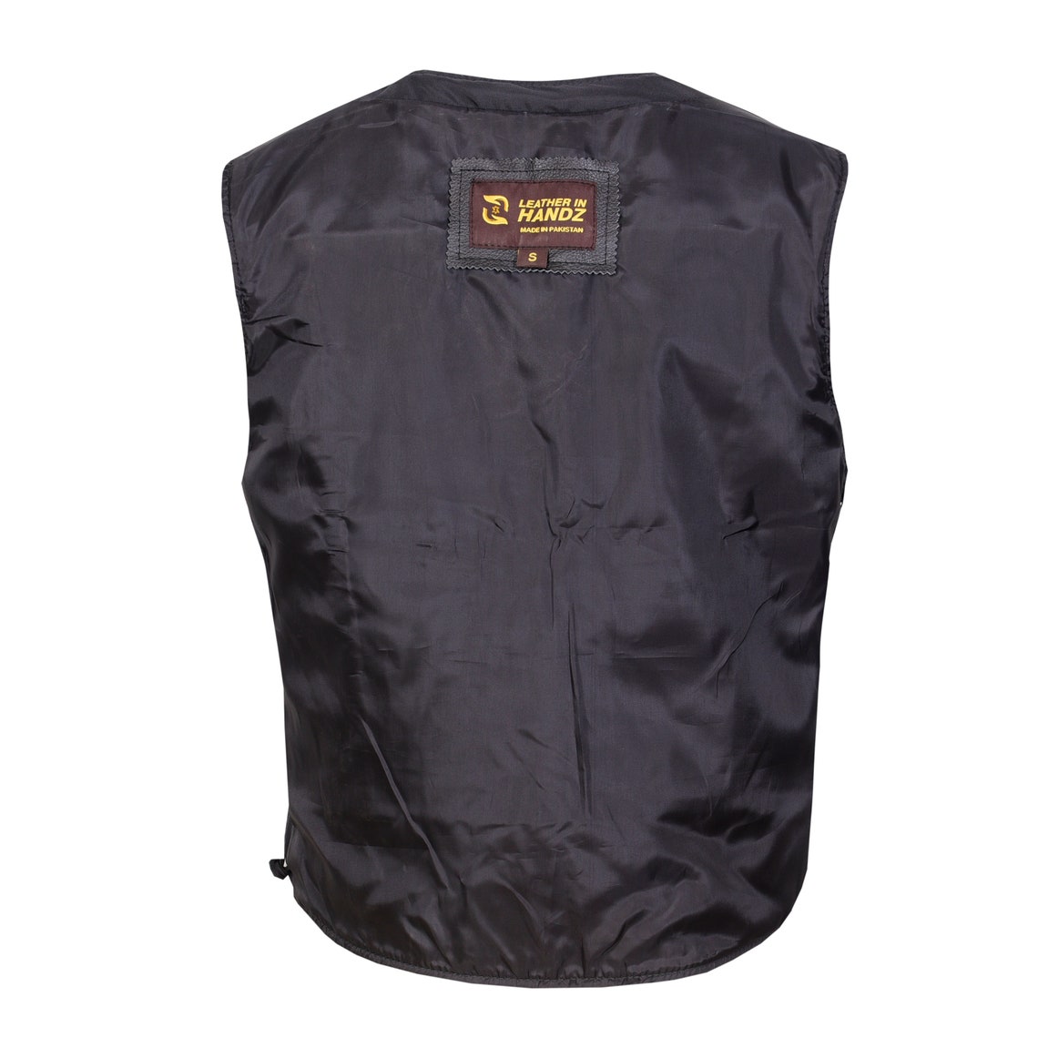 Men Leather Motorcycle Concealed Carry Pockets Vest - Etsy