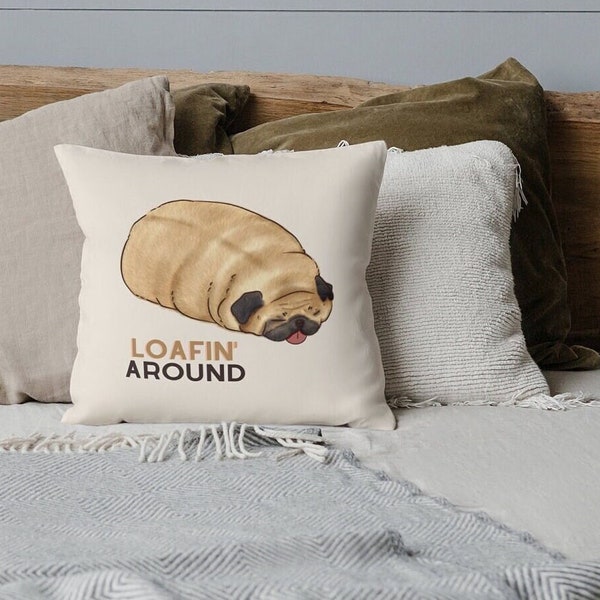 Pug Pillow - Etsy