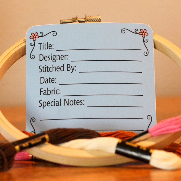 Cross Stitch Label - Etsy