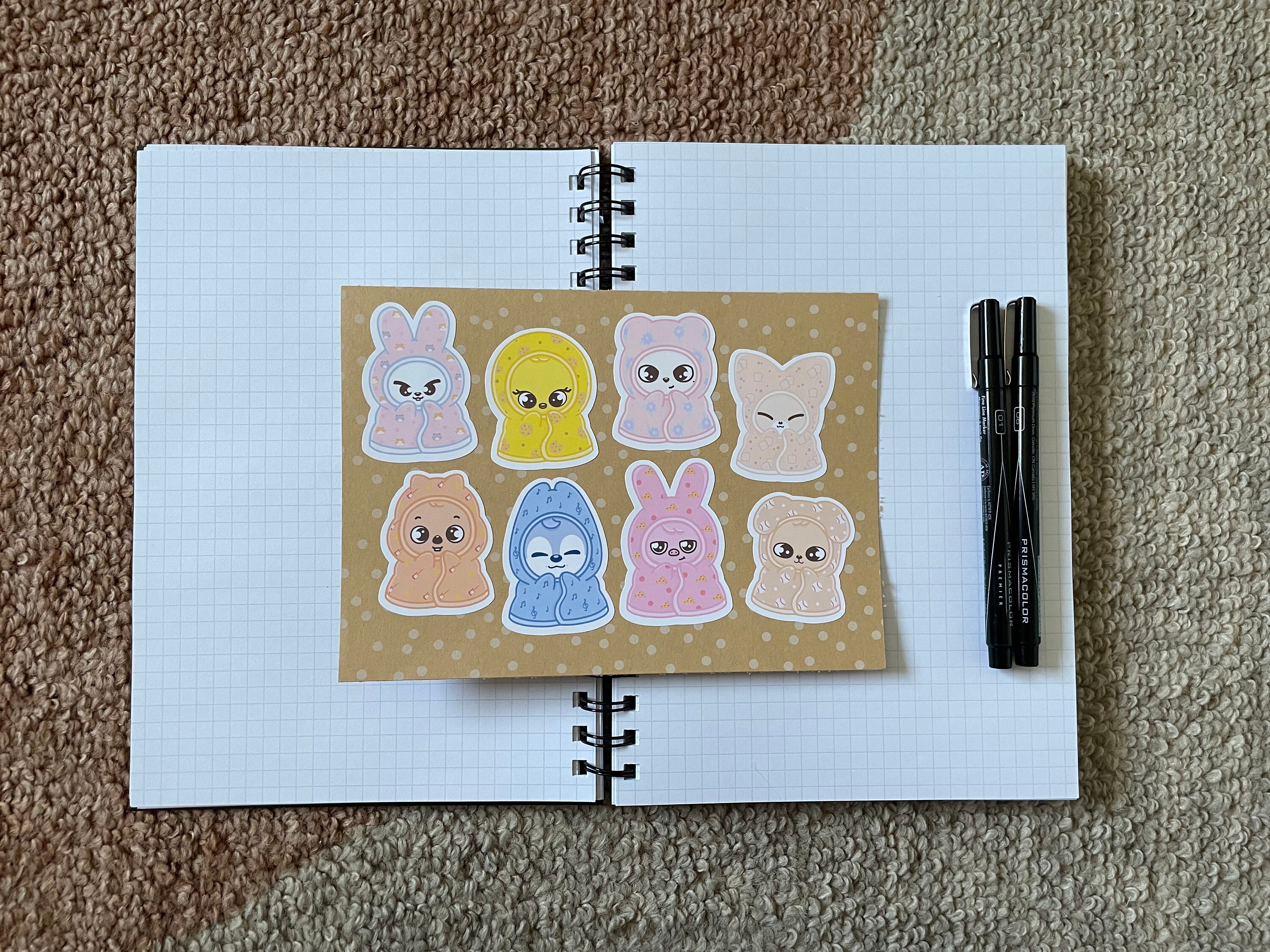 Stray Kids Cozy Skzoo Sticker Pack - Etsy