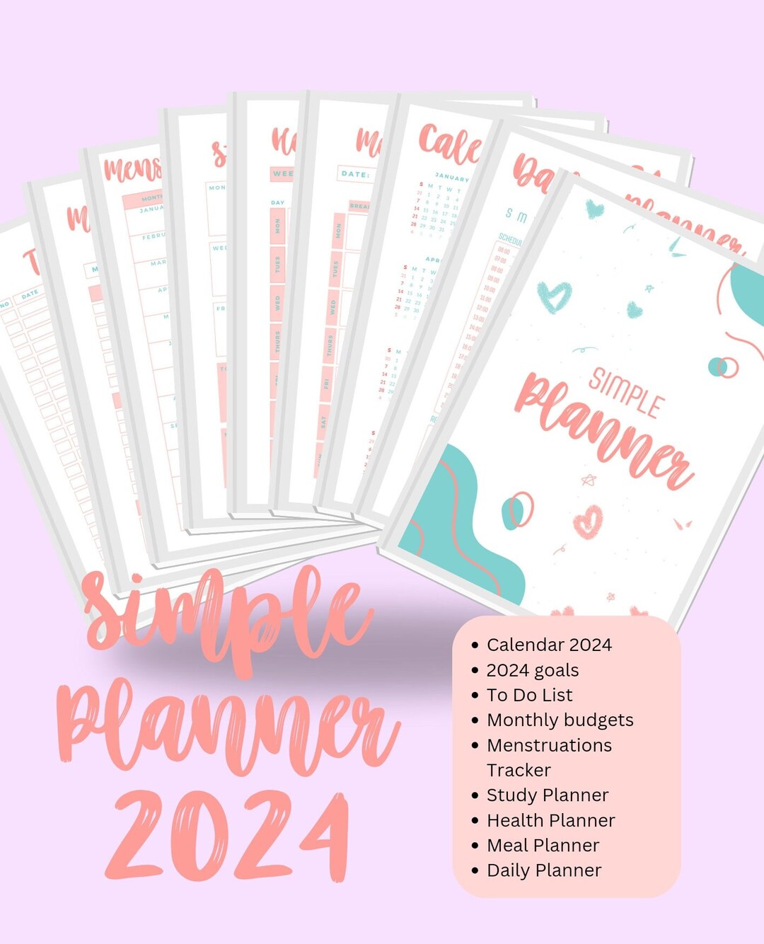 Simple Planner 2024 - Etsy