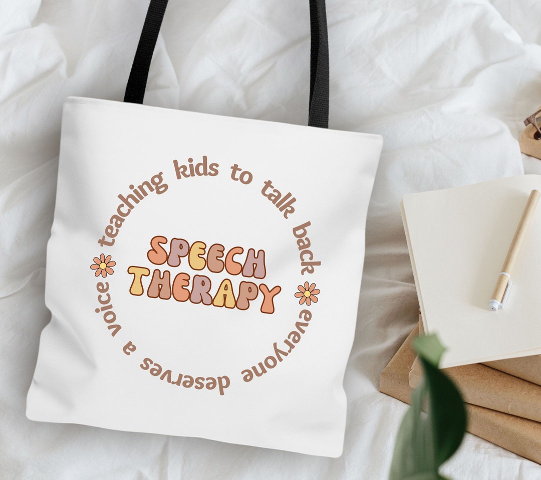 Teaching Kids to Talk Back Tote Bag, Speech Therapist Bag, Speech ...