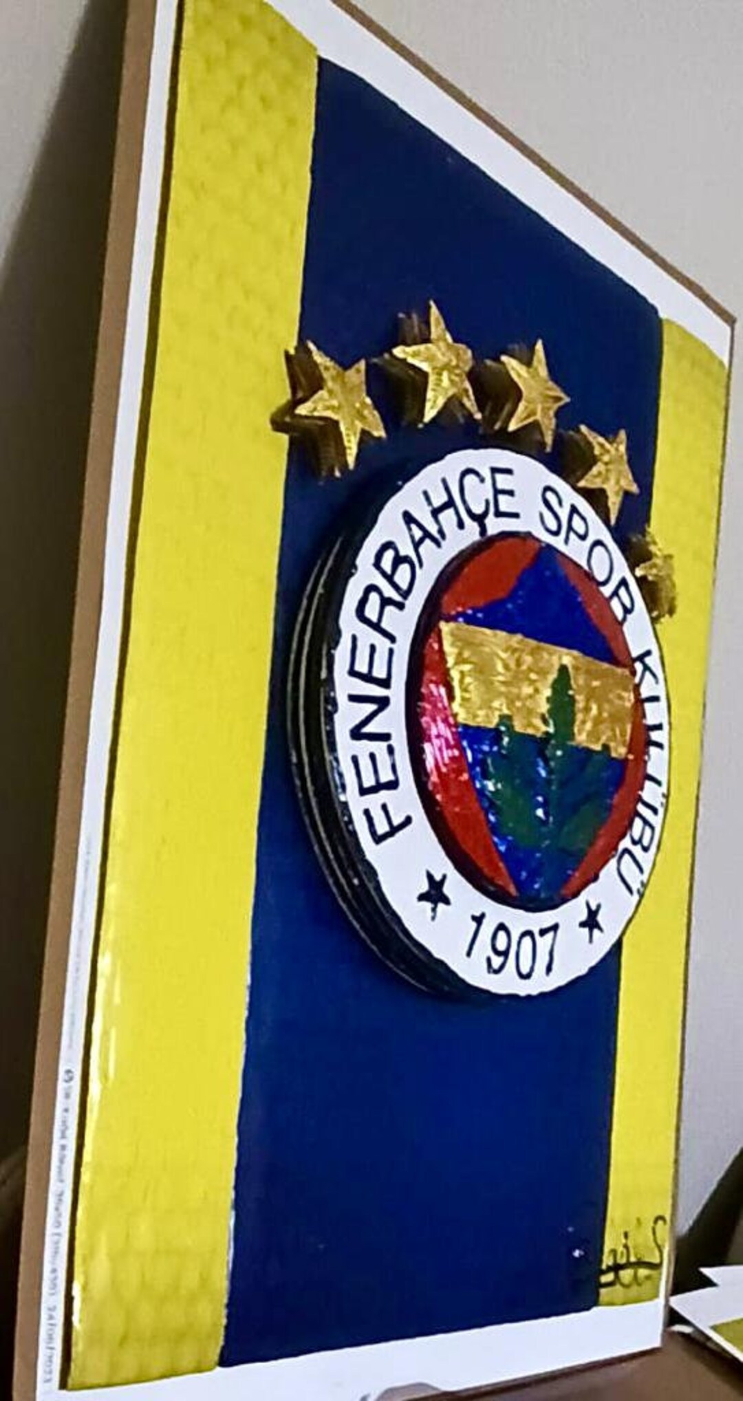 Fenerbahçe Football Club Logo 3D Paper Relief Artwork - Etsy