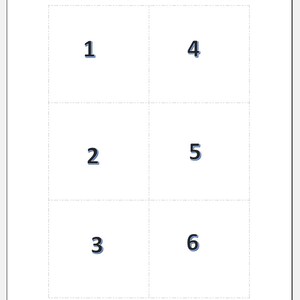 Printable and Fillable Easy 6 Flashcard Template - Etsy