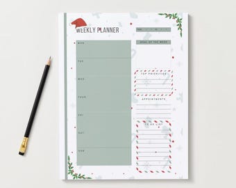 Weekly Task Planner Christmas Edition, Digital Download Planner ...