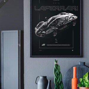 Ferrari Laferrari 2015 Digital Poster - Etsy