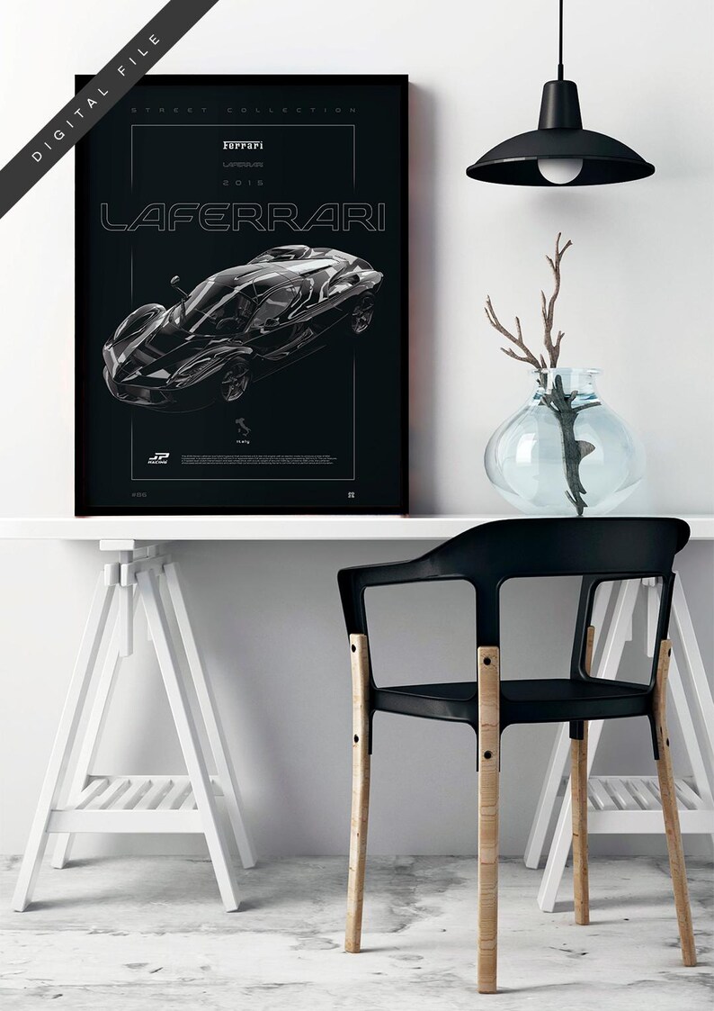 Ferrari Laferrari 2015 Digital Poster - Etsy