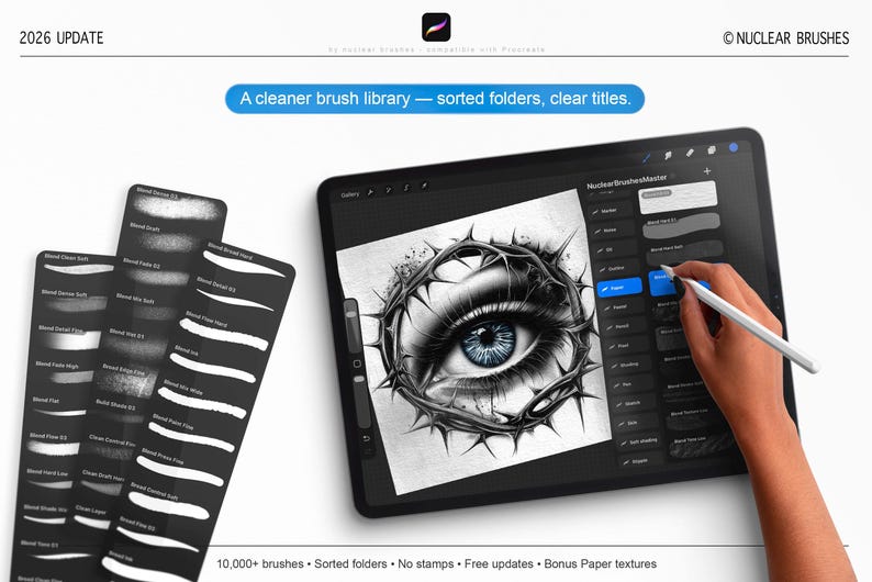 10000+ Procreate Brushes Mega Bundle (2026) | Tattoo, Illustration ...