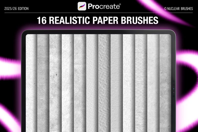 Anime Glow Procreate Brushes | Neon Brush Set, Light Streaks, Shimmer ...
